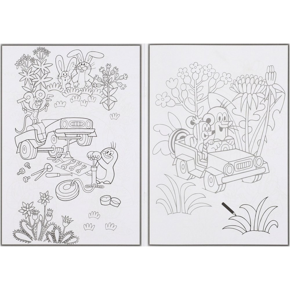 Omaľovánky A4 Krtko cestovateľ | Skolske–tasky.sk