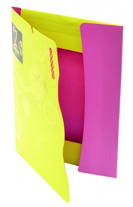 Sloha s gumou A4 Duo Colori zelená-ružová | Skolske–tasky.sk