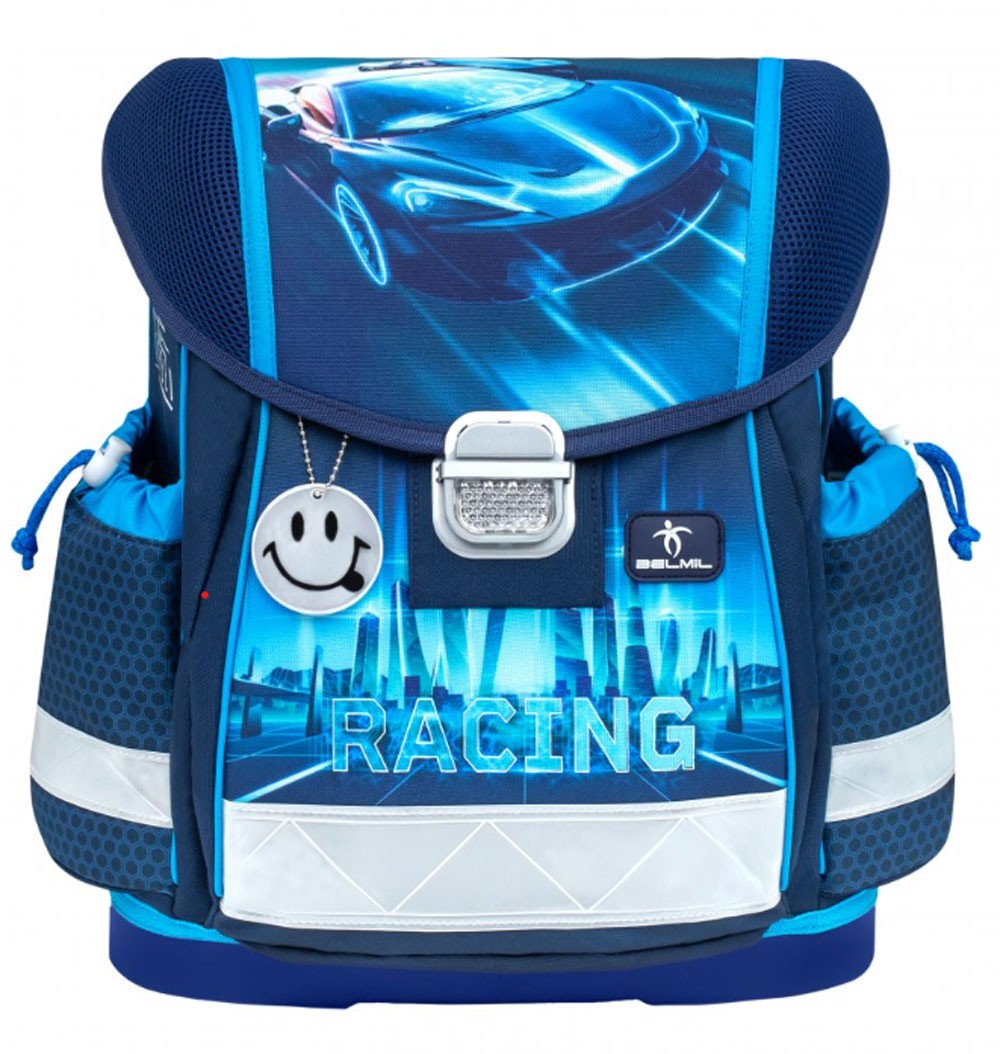 Školská taška pre prváka BELMIL 403-13 Racing Blue Neon - SET | Skolske ...