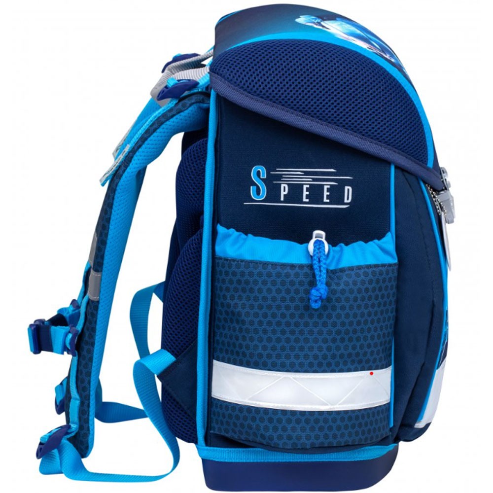 Školská taška pre prváka BELMIL 403-13 Racing Blue Neon - SET | Skolske ...