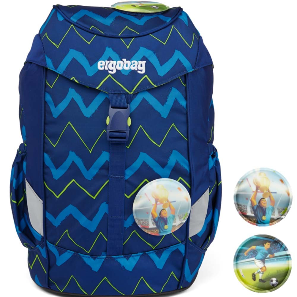 Detský batoh Ergobag mini - Modrý zig zag | Skolske–tasky.sk