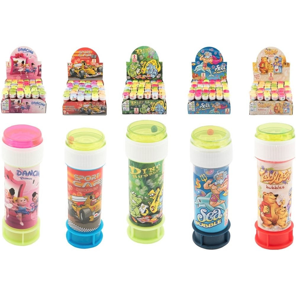 Bublifuk 60ml mix druhov v plastovej fľaši | Skolske–tasky.sk