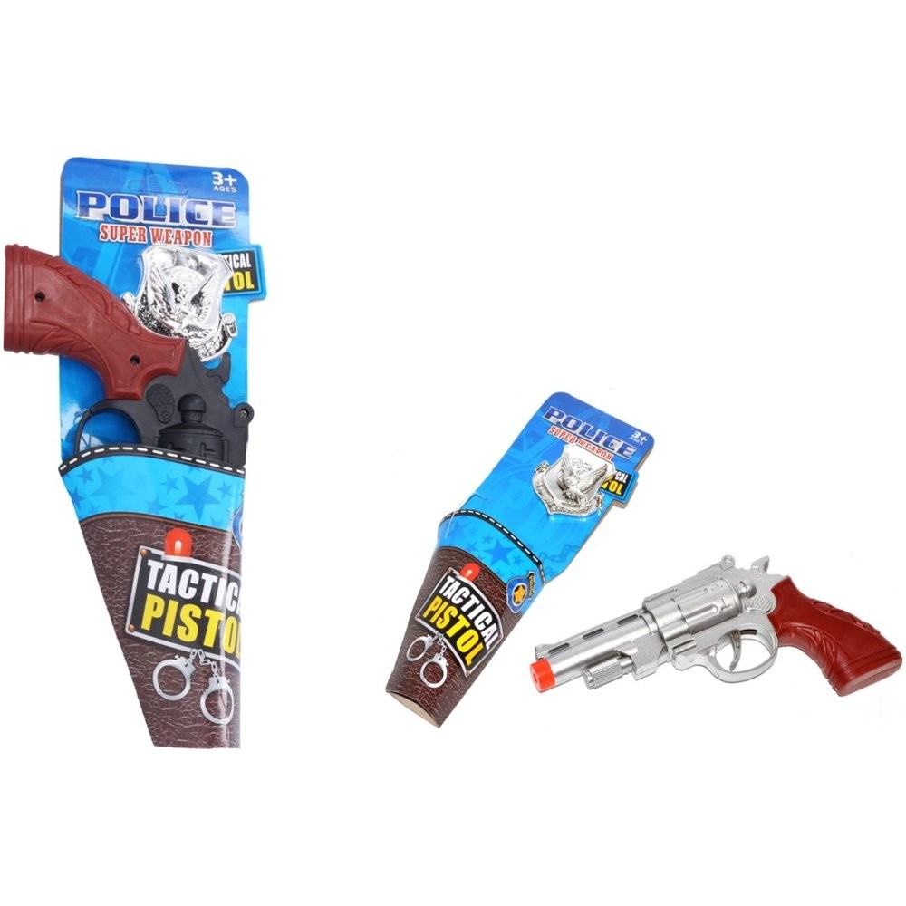 Pištoľ Klapač + policajný odznak | Skolske–tasky.sk
