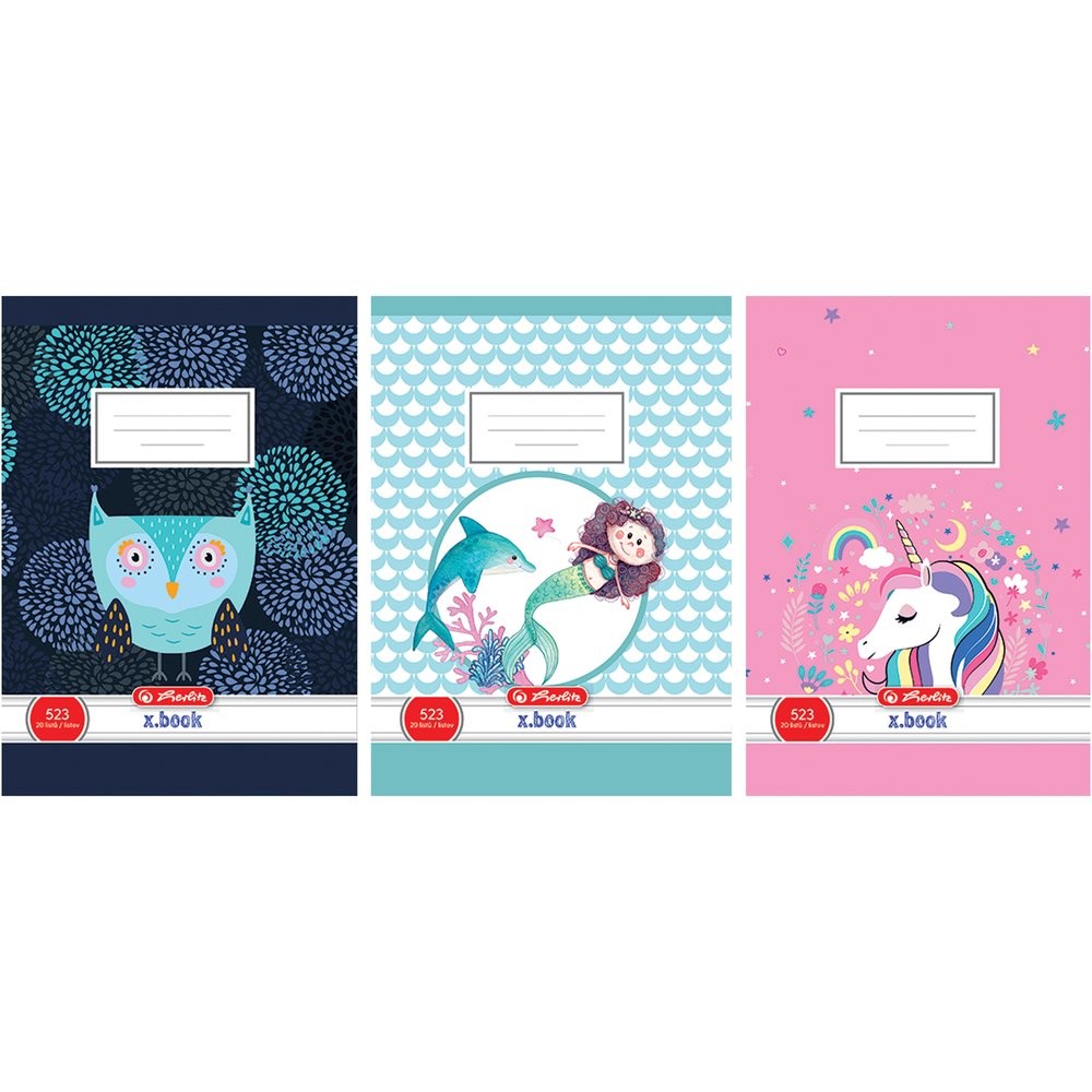 Školský zošit 523 dievčenský motív II | Skolske–tasky.sk