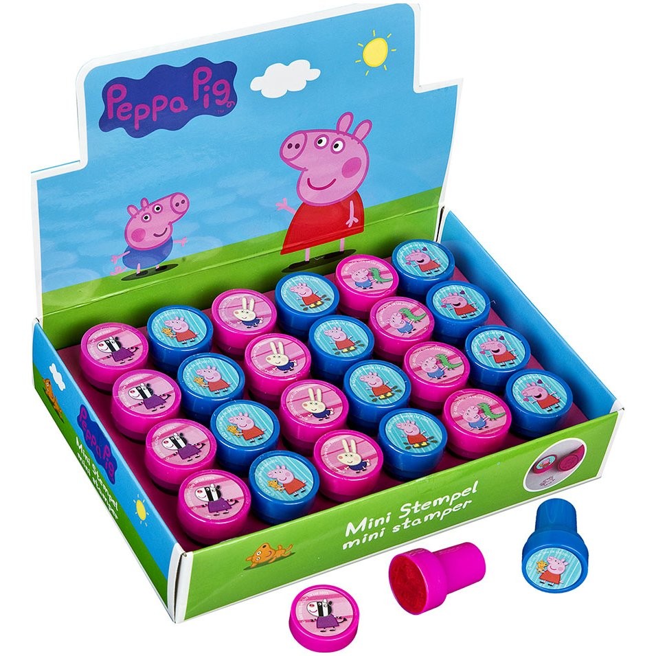 Mini pečiatky 24ks Peppa Pig | Skolske–tasky.sk