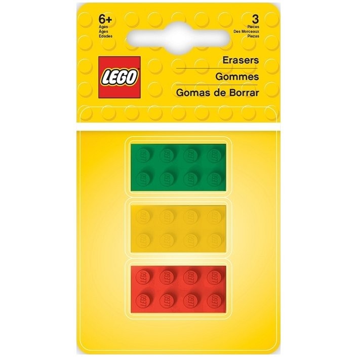 LEGO Iconic Guma LEGO kocky 2x4 - 3 ks | Skolske–tasky.sk