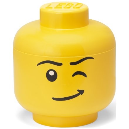 LEGO úložná hlava L - Žmurkajúci chlapec | Skolske–tasky.sk