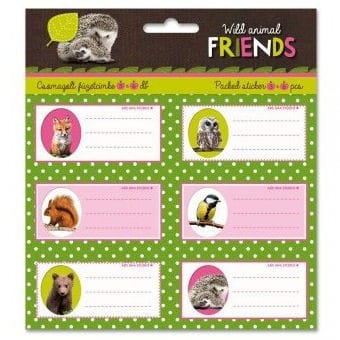Menovky na zošity Wild Animal Friends | Skolske–tasky.sk