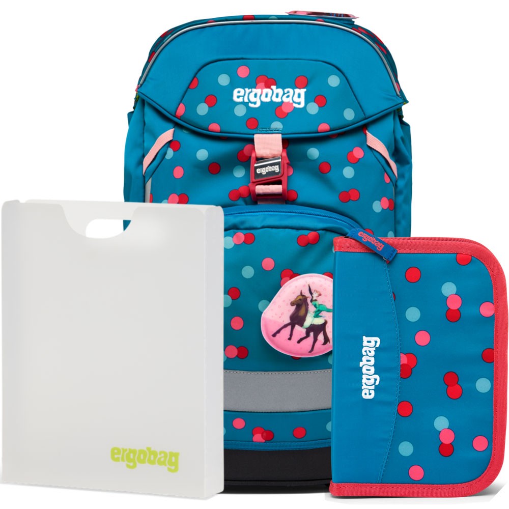 Školský set Ergobag prime Blue Rose batoh+peračník+dosky | Skolske–tasky.sk