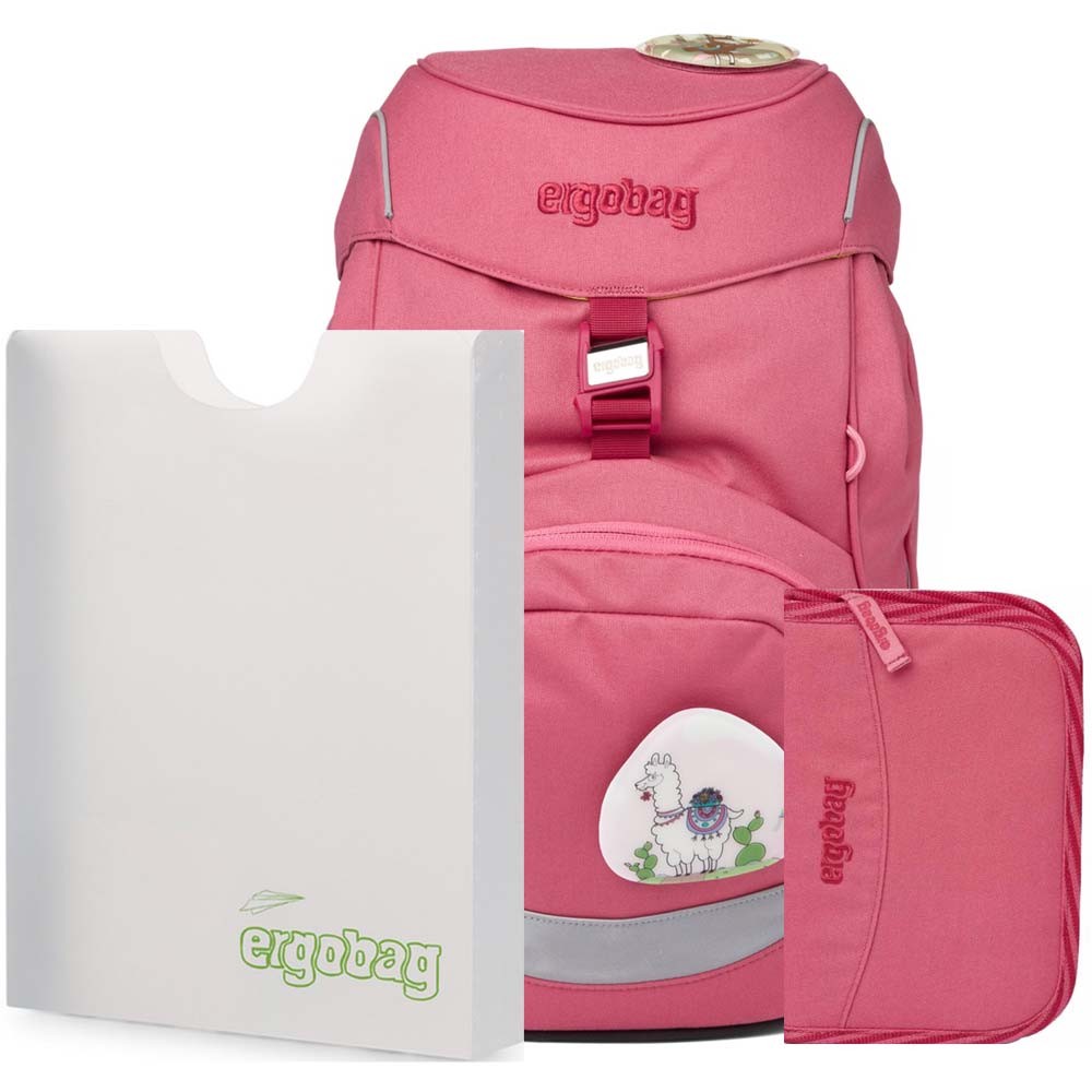 Školský set Ergobag prime Eco Pink batoh+peračník+dosky | Skolske–tasky.sk