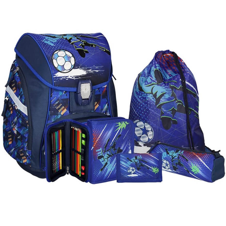 Školská taška SPIRIT Pro light Futbalový hráč SET | Skolske–tasky.sk